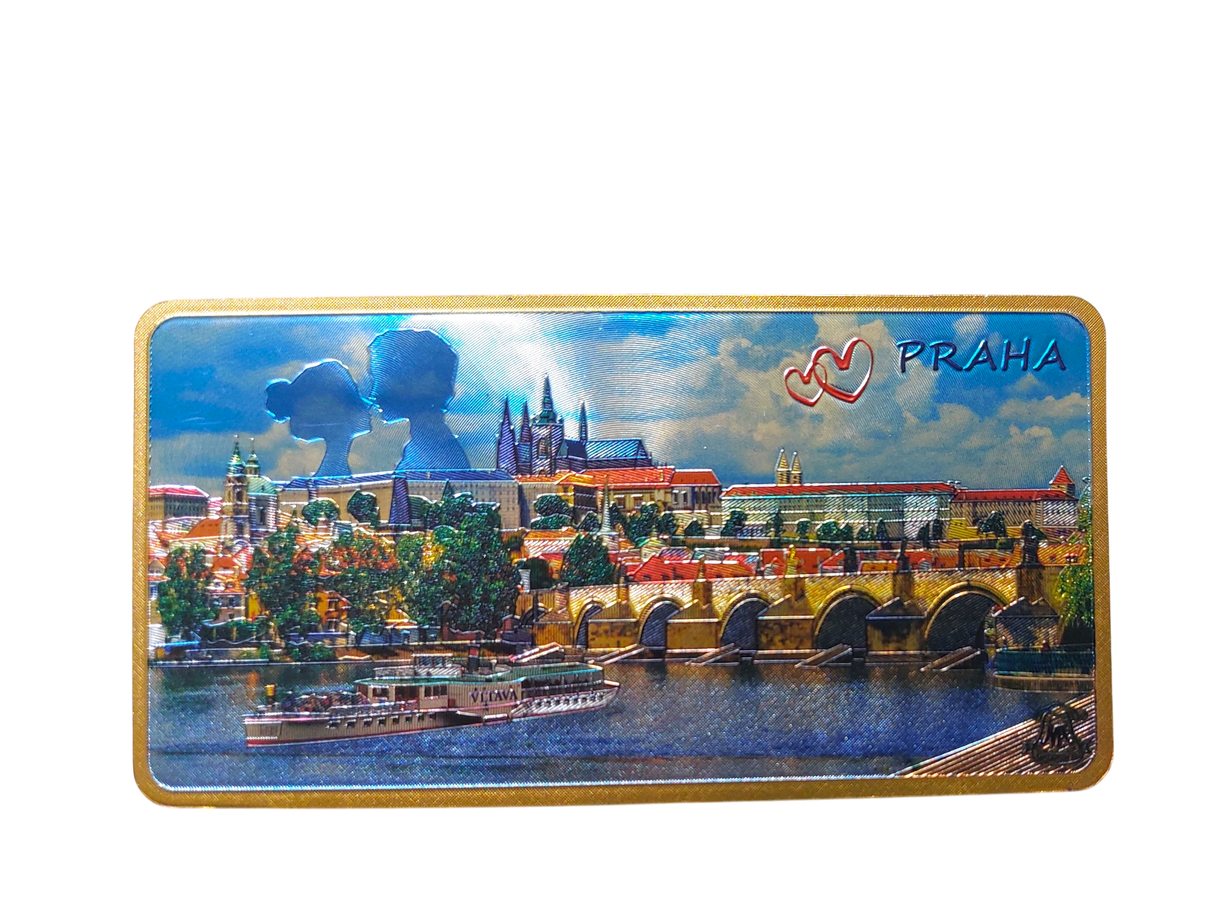 Metal Magnet - Romantic panorama of Prague Castle – Prague Judaica